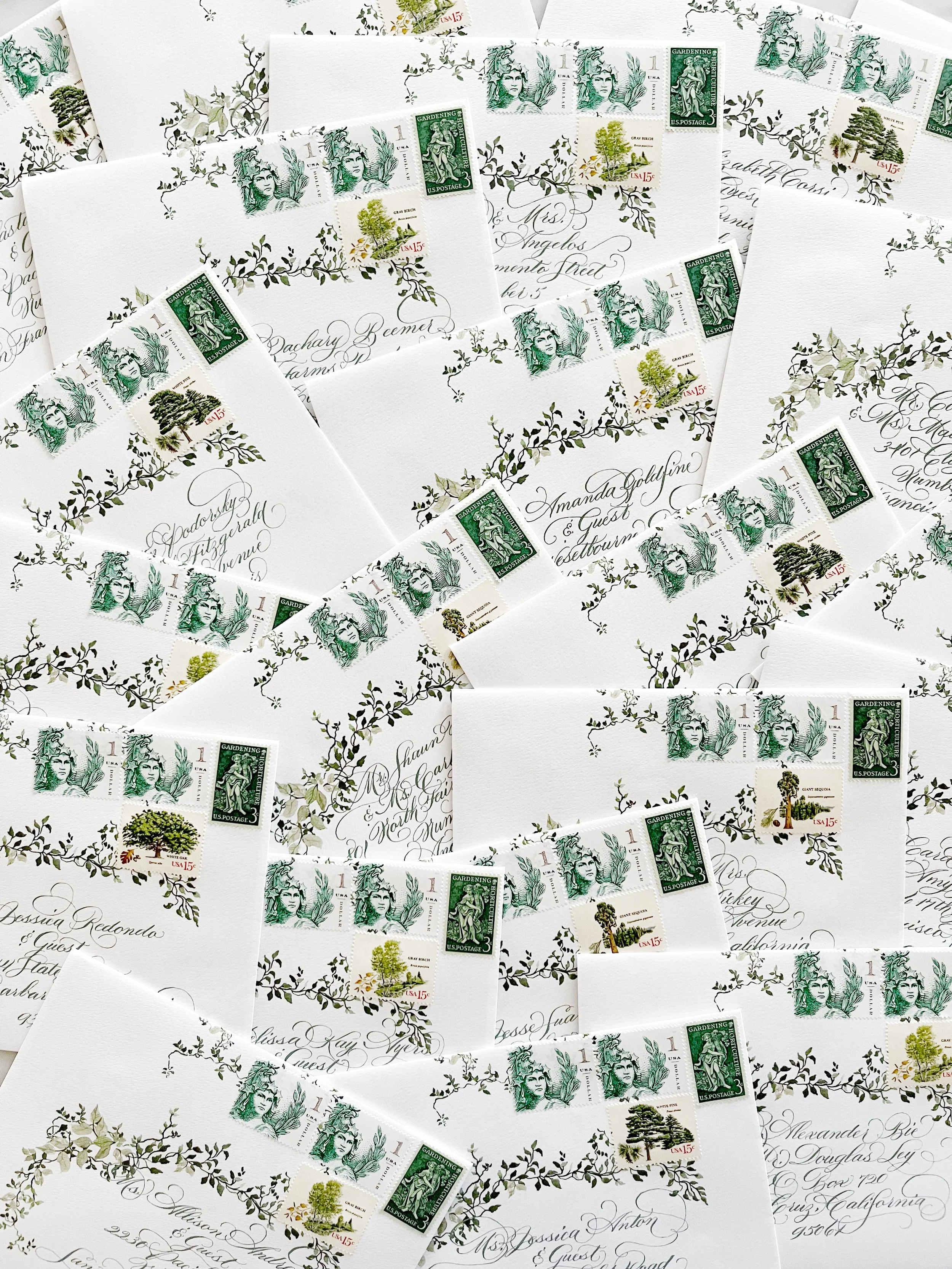 Custom Invitations | Calligraphy, Watercolor, Handmade Papers ...