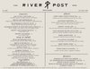 Menu — RIVER & POST
