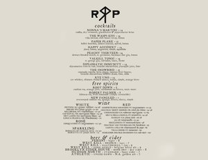 Menu — RIVER & POST