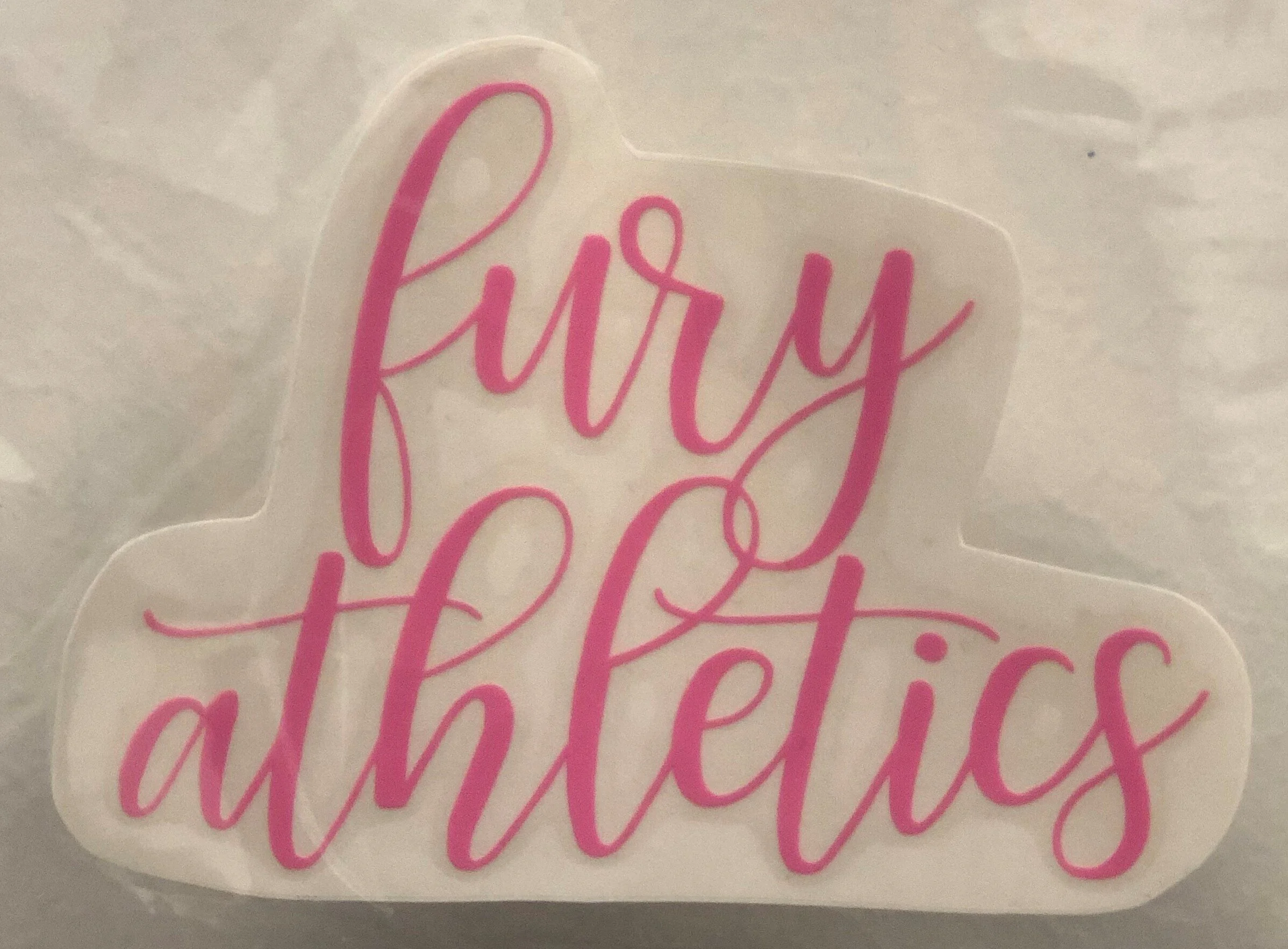 Cursive Fury Athletics Stickers (Multiple Colors Available) — Fury ...