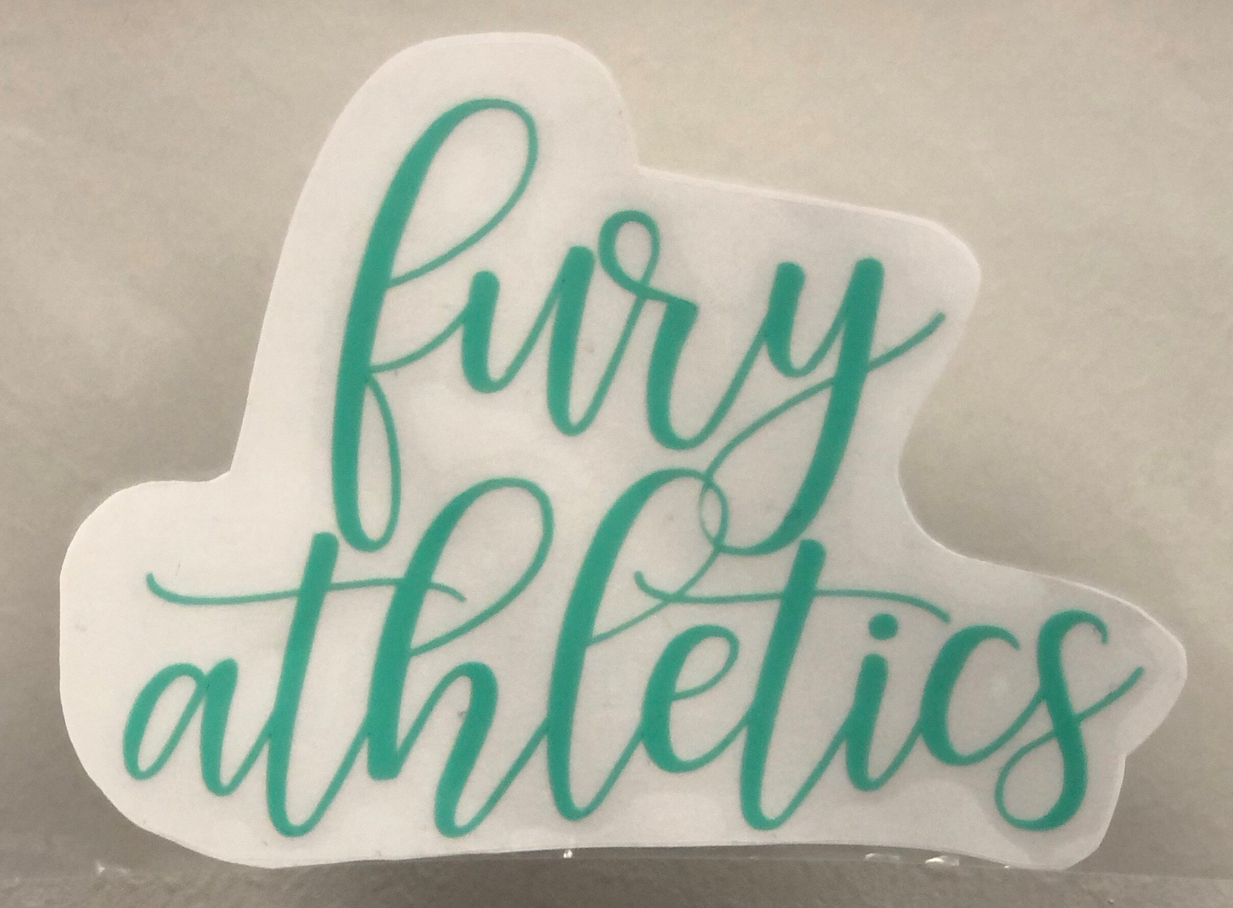 Cursive Fury Athletics Stickers (Multiple Colors Available) — Fury ...