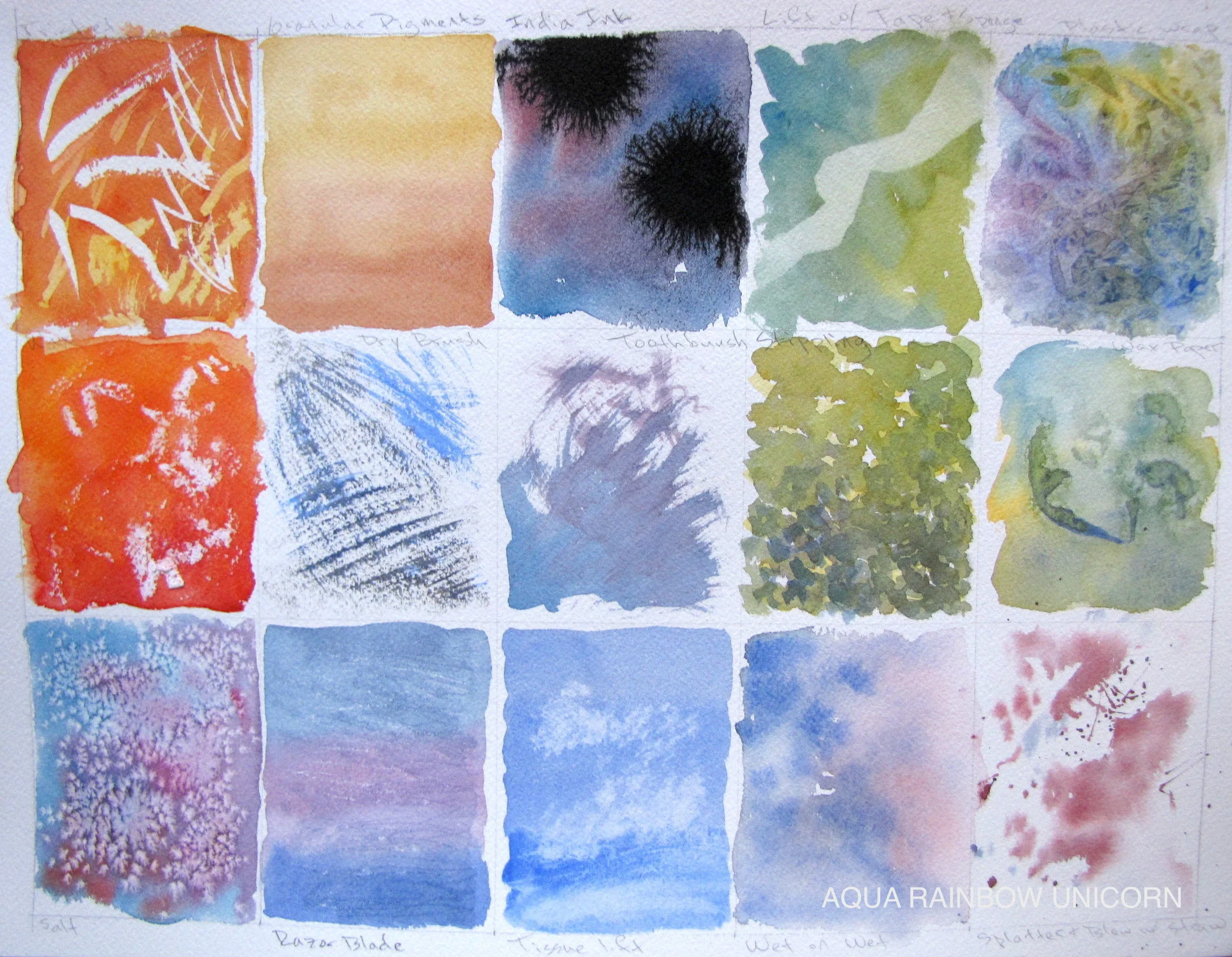 Watercolor Texture Techniques