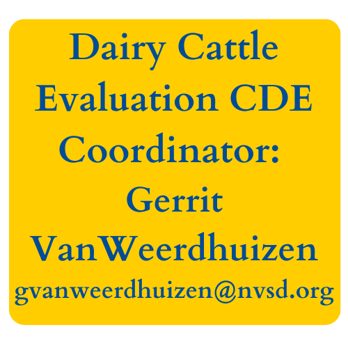 Dairy Cattle Evaluation and Management — Washington FFA Association