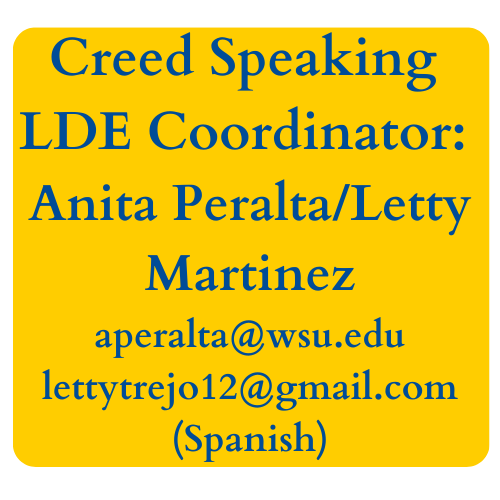 Creed Speaking — Washington FFA Association