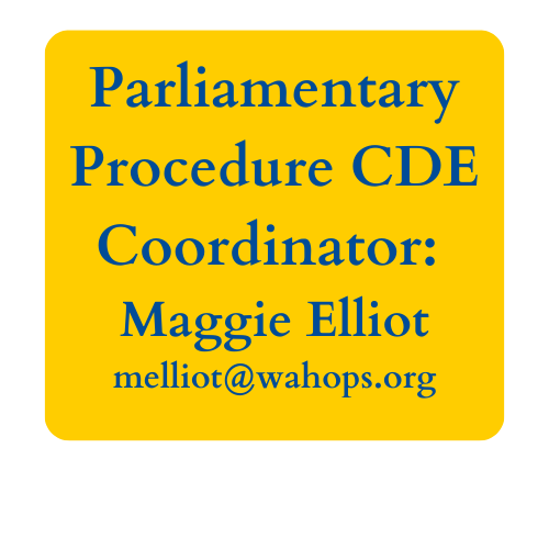Parliamentary Procedure — Washington FFA Association