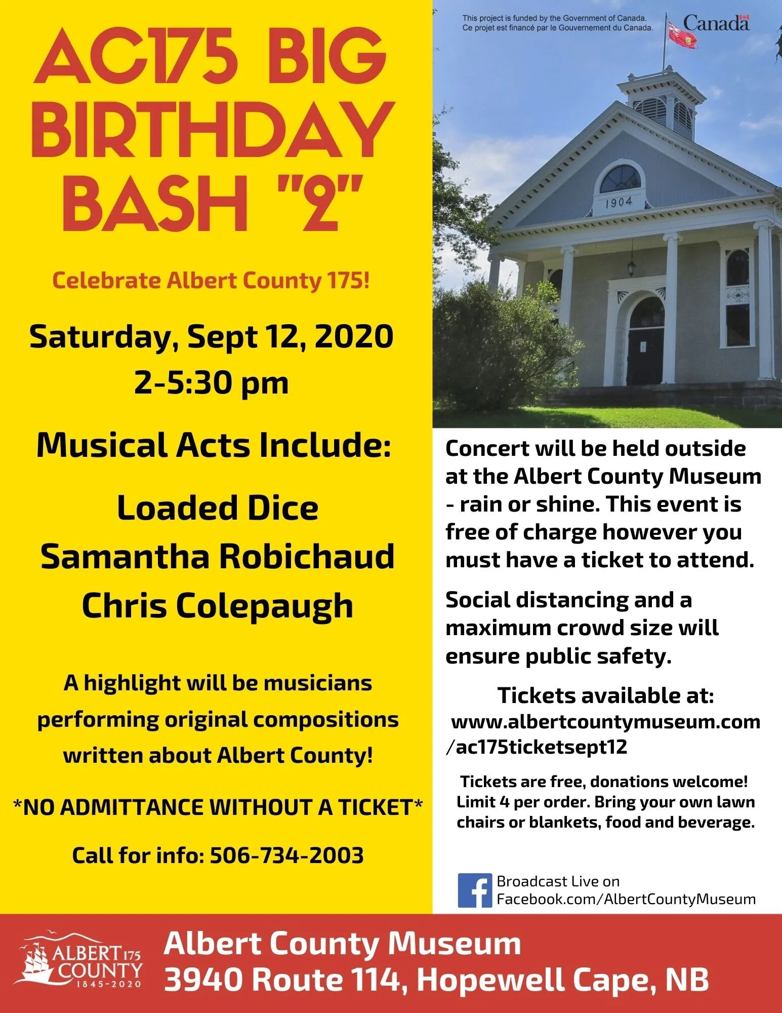 AC175 Birthday Bash - Part 2! Saturday, September 12th from 2-5:30 pm ...