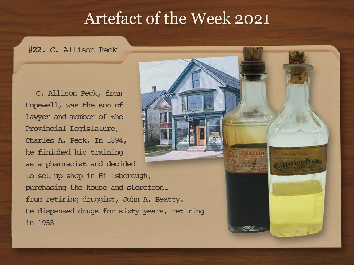 Artefact of the Week 2021 - 22. C. Allison Peck — Albert County Museum ...