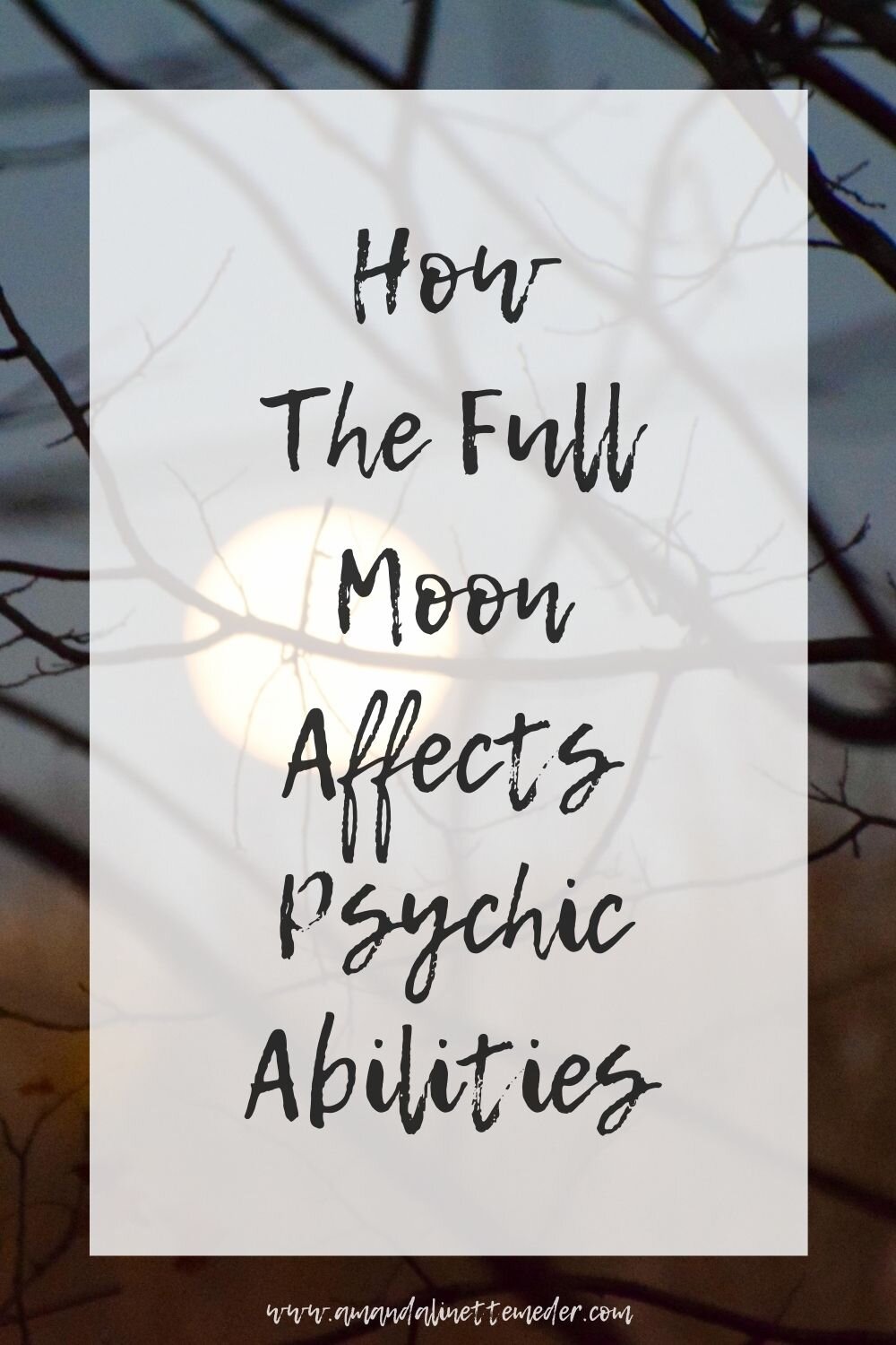 How The Full Moon Affects Psychic Abilities