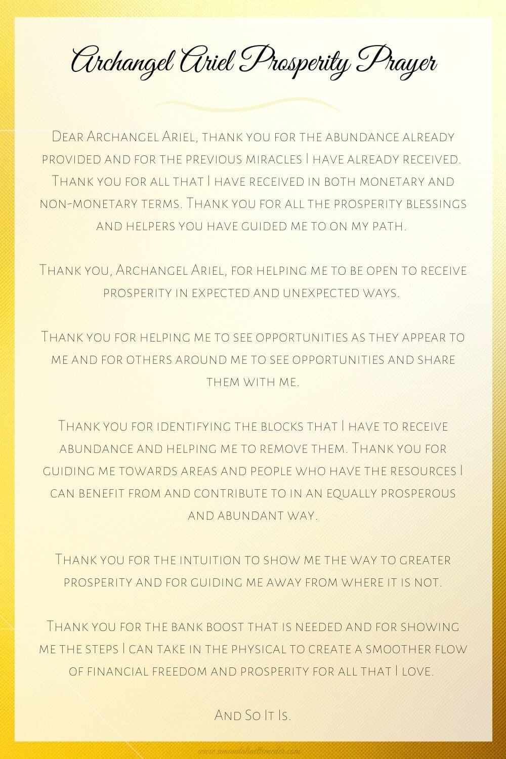 Financial Abundance Prayer