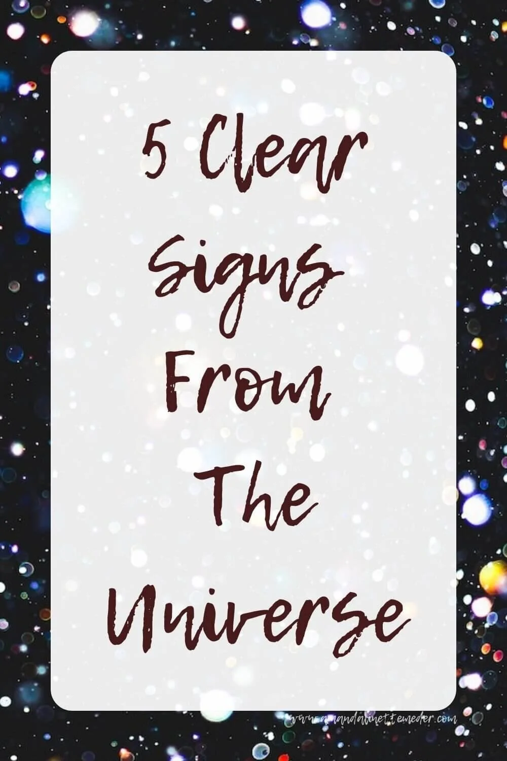 5 Clear Signs From The Universe — Amanda Linette Meder