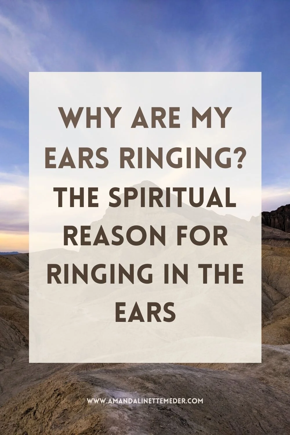 Ringing In The Ear: What Is My Spirit Guide Telling Me?