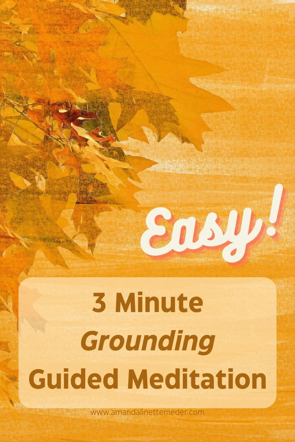 An Easy 3 Minute Grounding Guided Meditation