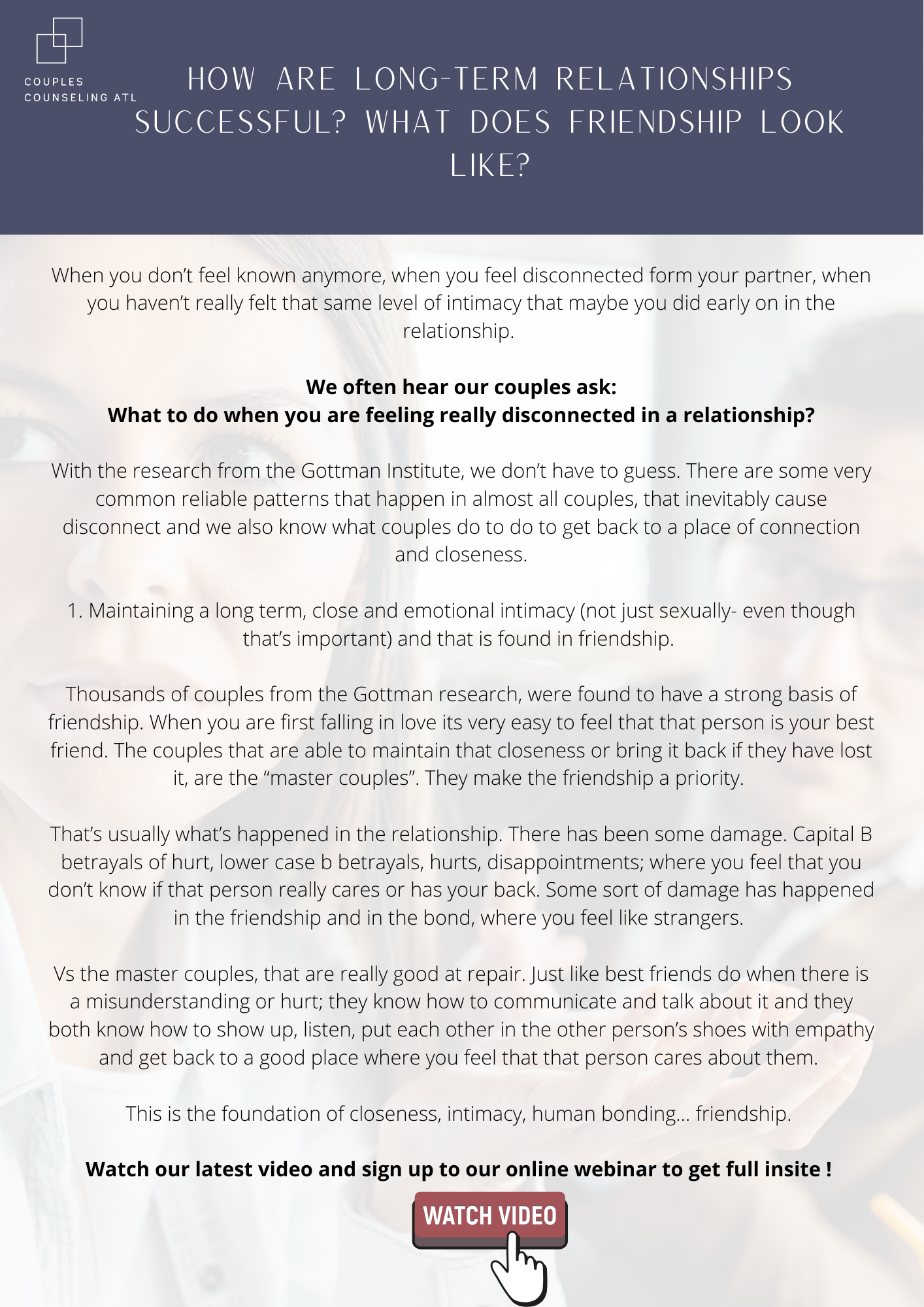 HOW ARE LONG-TERM RELATIONSHIPS SUCCESSFUL?