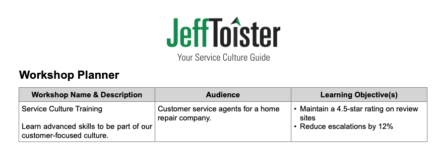 Convincing managers to reinforce customer service training — Jeff Toister