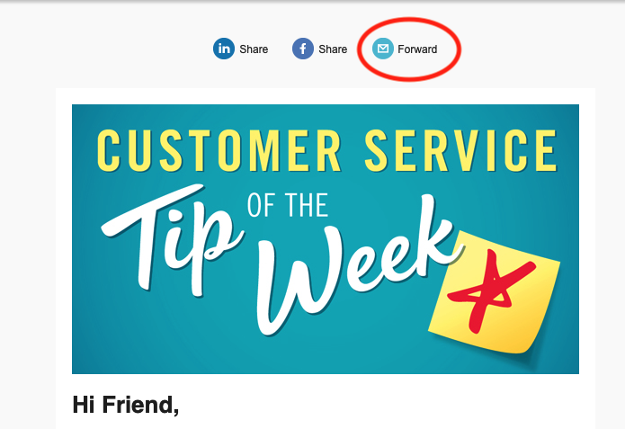 How to Share the Customer Service Tip of the Week — Jeff Toister