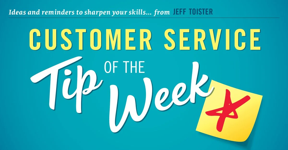 Free Customer Service Tips — Jeff Toister
