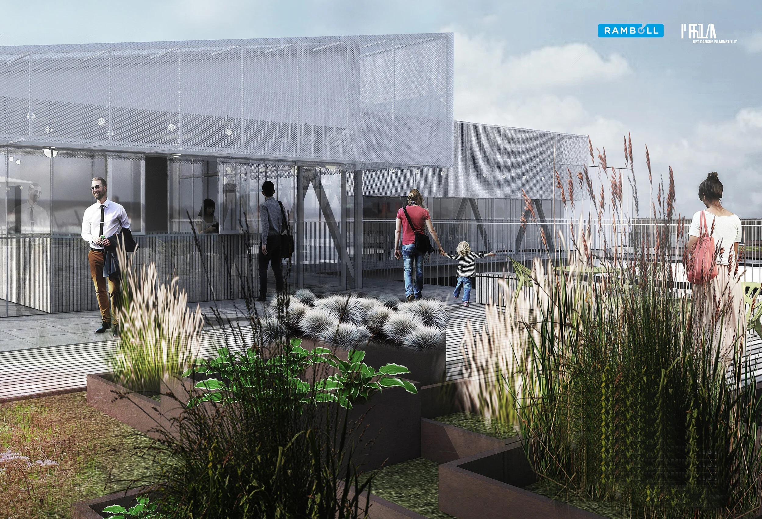 new buildings on the roof of Det Danske Filminstitut / the Danish Film ...
