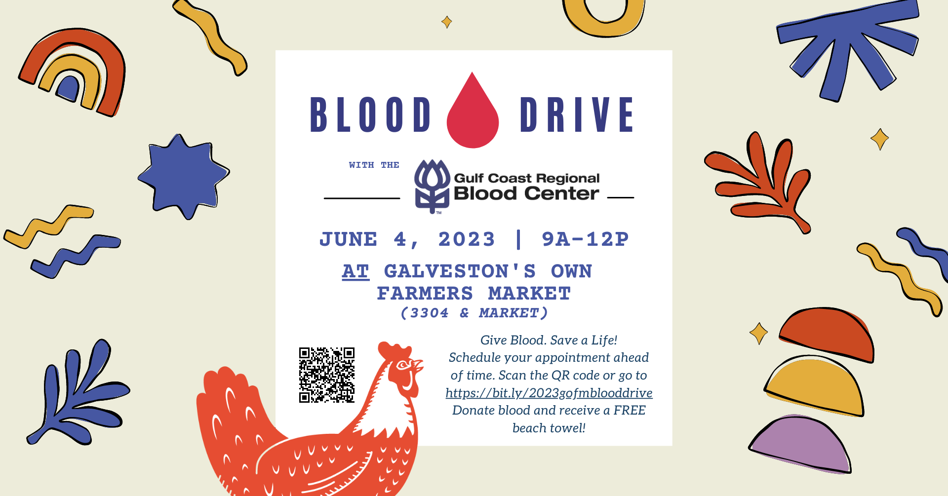 6/4 - Blood Drive at GOFM — Galveston's Own Farmers Market
