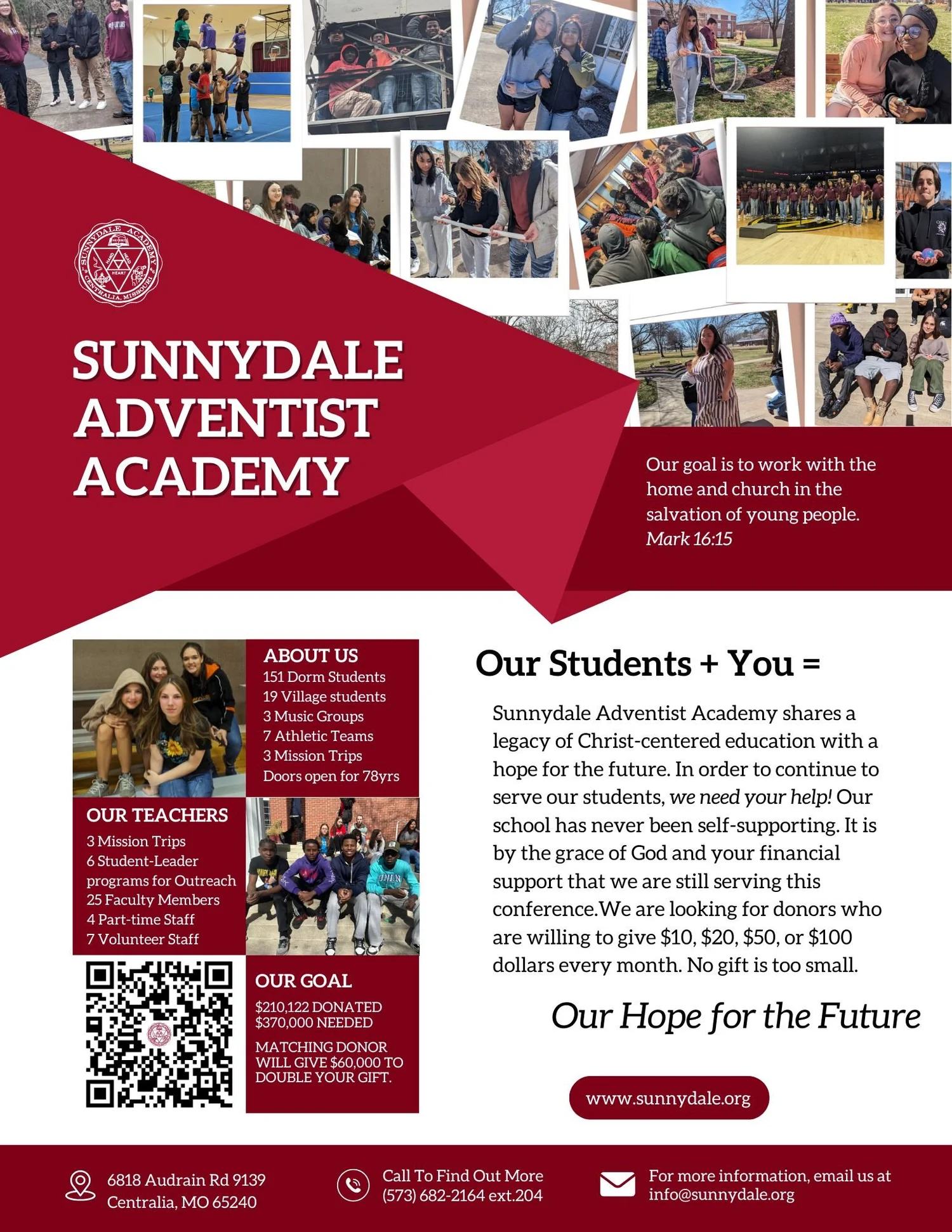 Our Hope for the Future — Sunnydale Adventist Academy