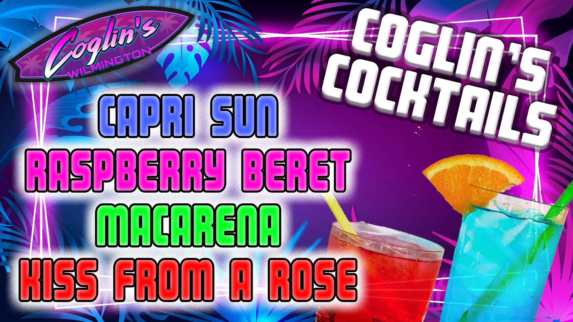 Drink Menu — Coglin's