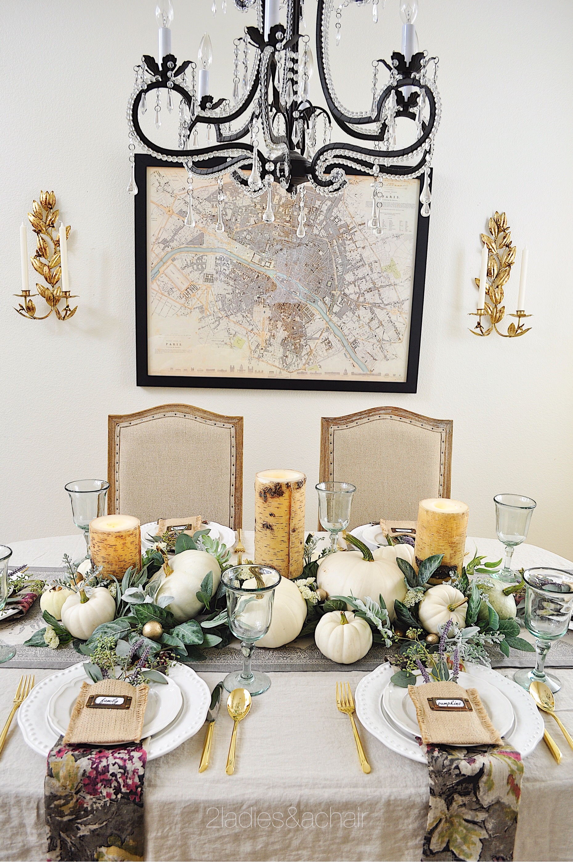 A Simple Beautiful Way to Decorate Your Dining Table for Fall — 2 ...