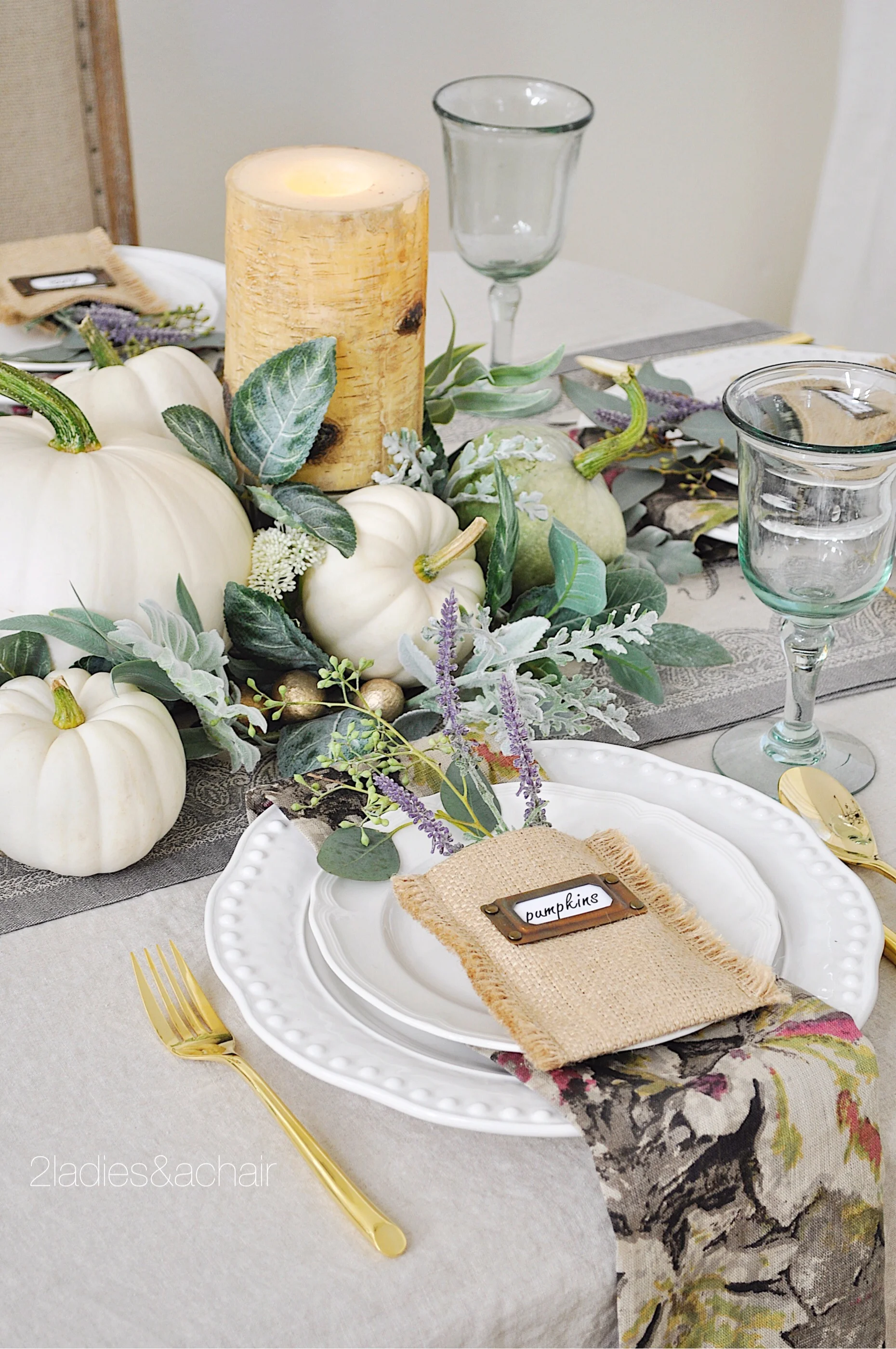A Simple Beautiful Way to Decorate Your Dining Table for Fall — 2 ...