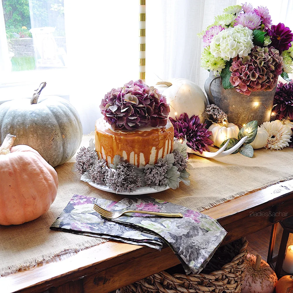 Decorating Ideas For A Fall Buffet Table — 2 Ladies & A Chair
