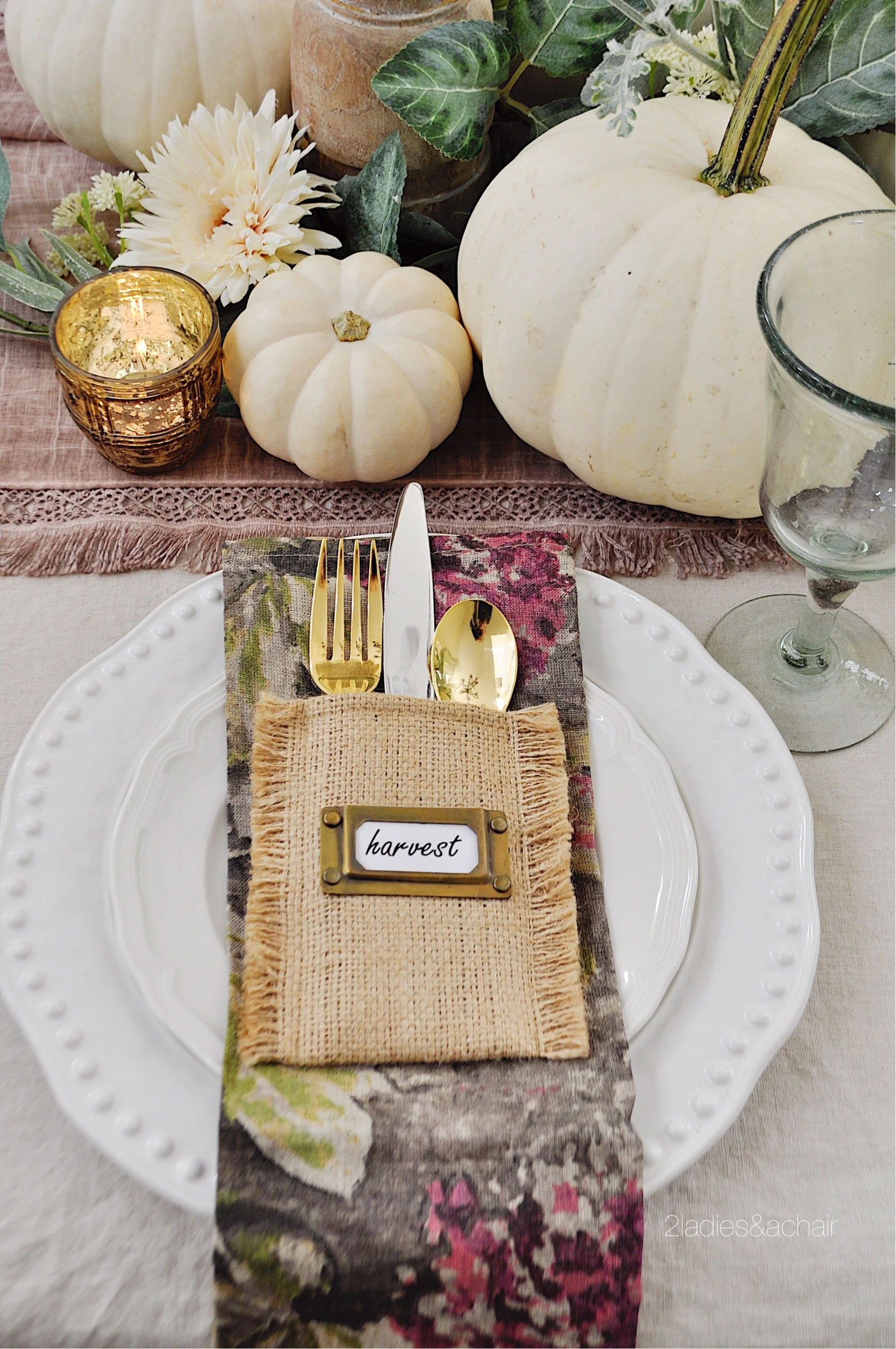 Fall Harvest Table Decor — 2 Ladies & A Chair