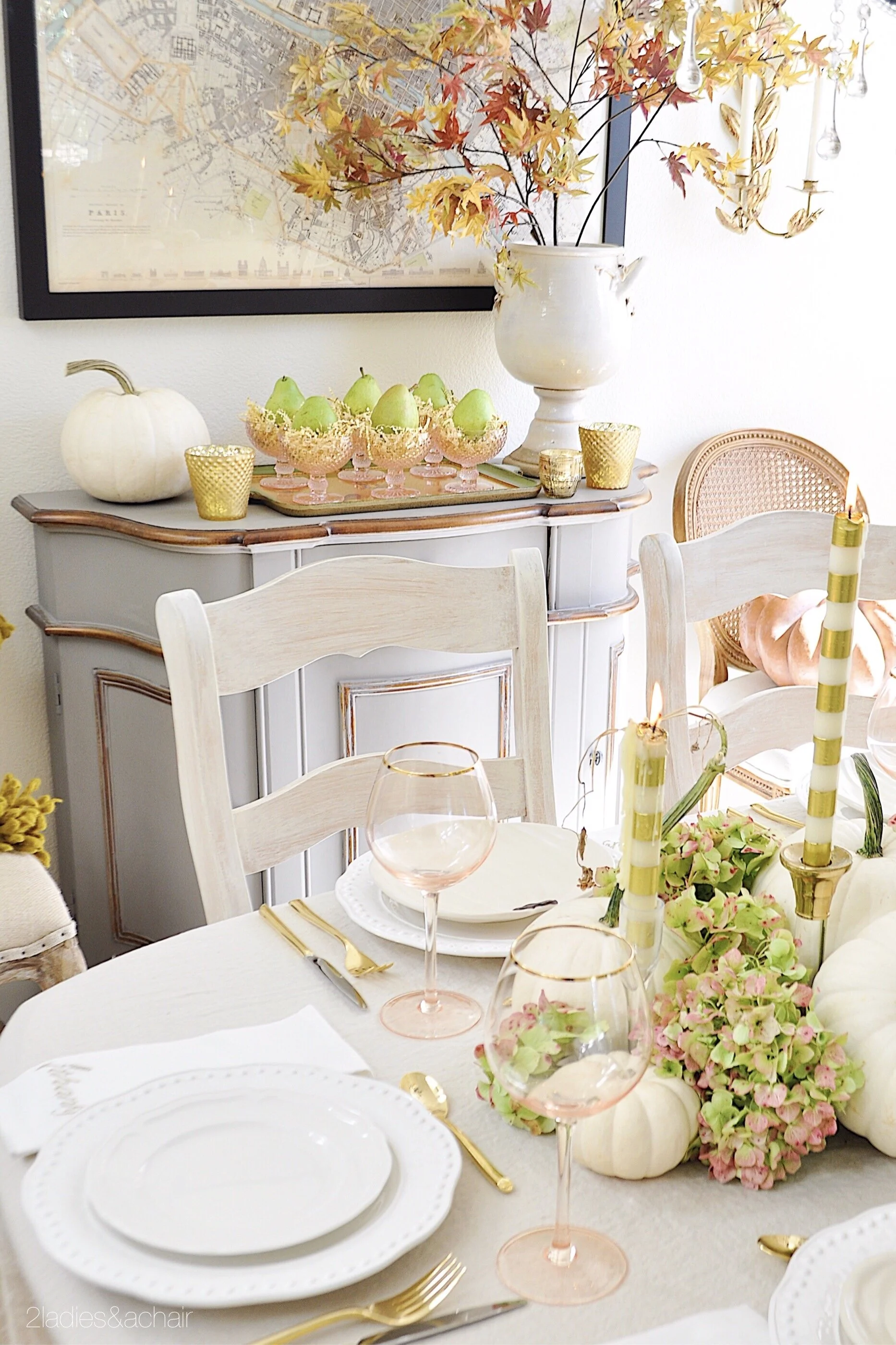 A Beautiful Thanksgiving Table Idea — 2 Ladies & A Chair