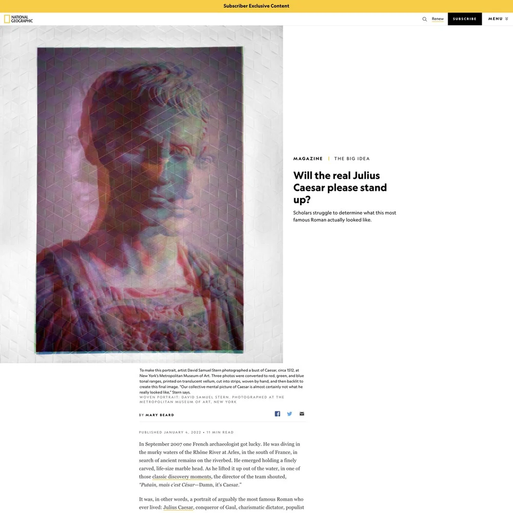 Editorial Commissions — david samuel stern