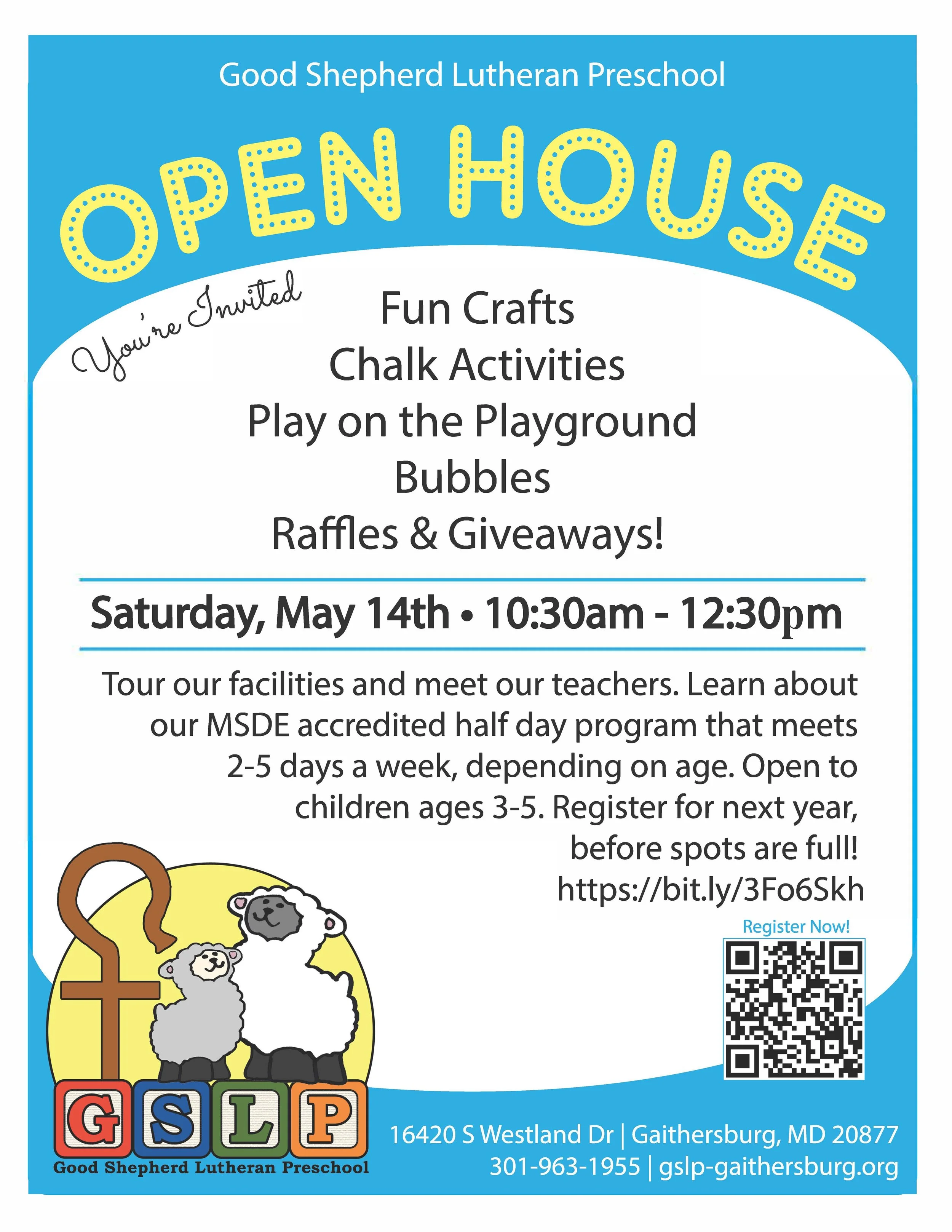 Daycare Open House Flyers
