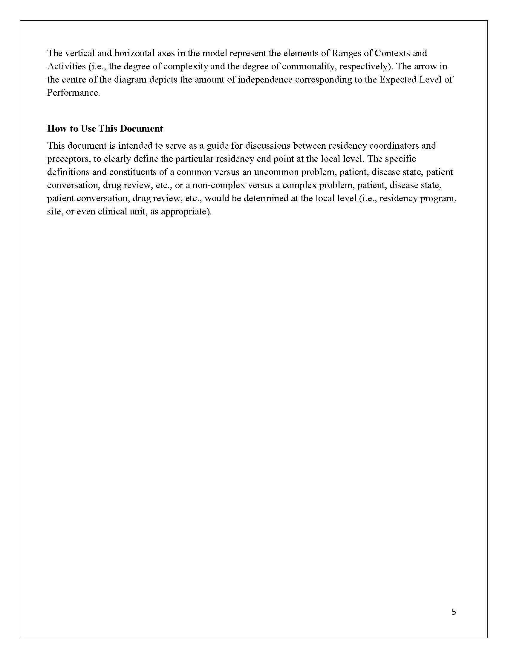CPRB Expected Levels of Resident Performance — Island Health Pharmacy ...