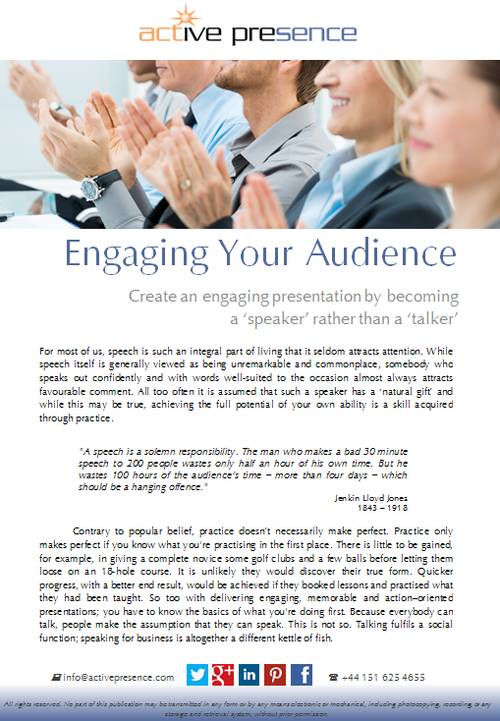 Engaging Your Audience | How to Create an Engaging Presentation