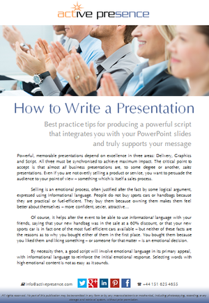How to Write a Presentation | Useful Tips for Scripting Your Presentations