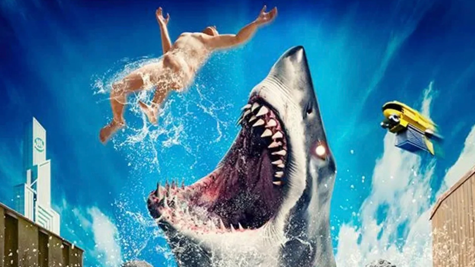 Bonkers Trailer for the Japanese Shark Attack B-Horror Movie HOT SPRING ...