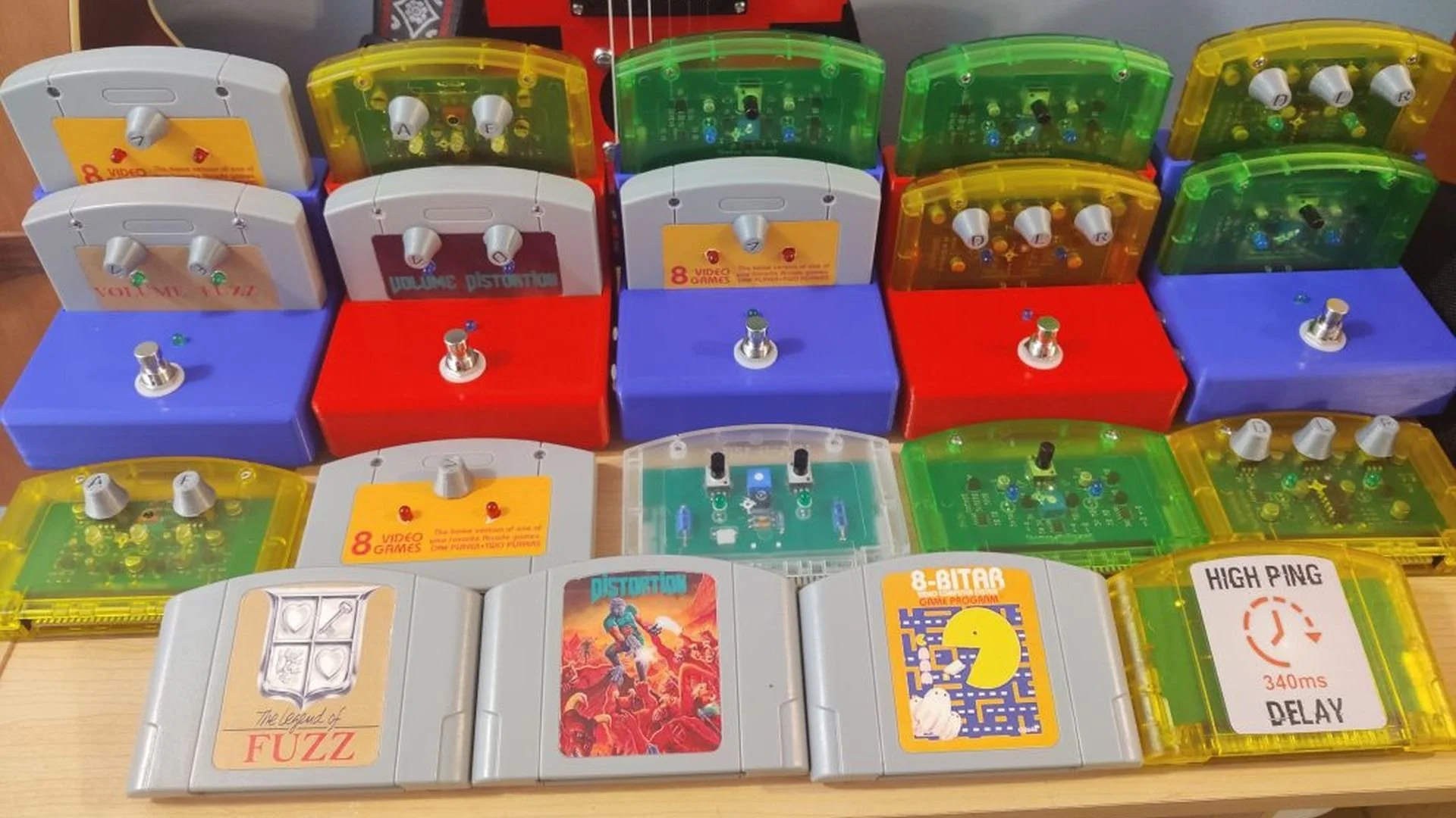 These N64 Game Cartridges are Actually Guitar Effect Pedals — GeekTyrant