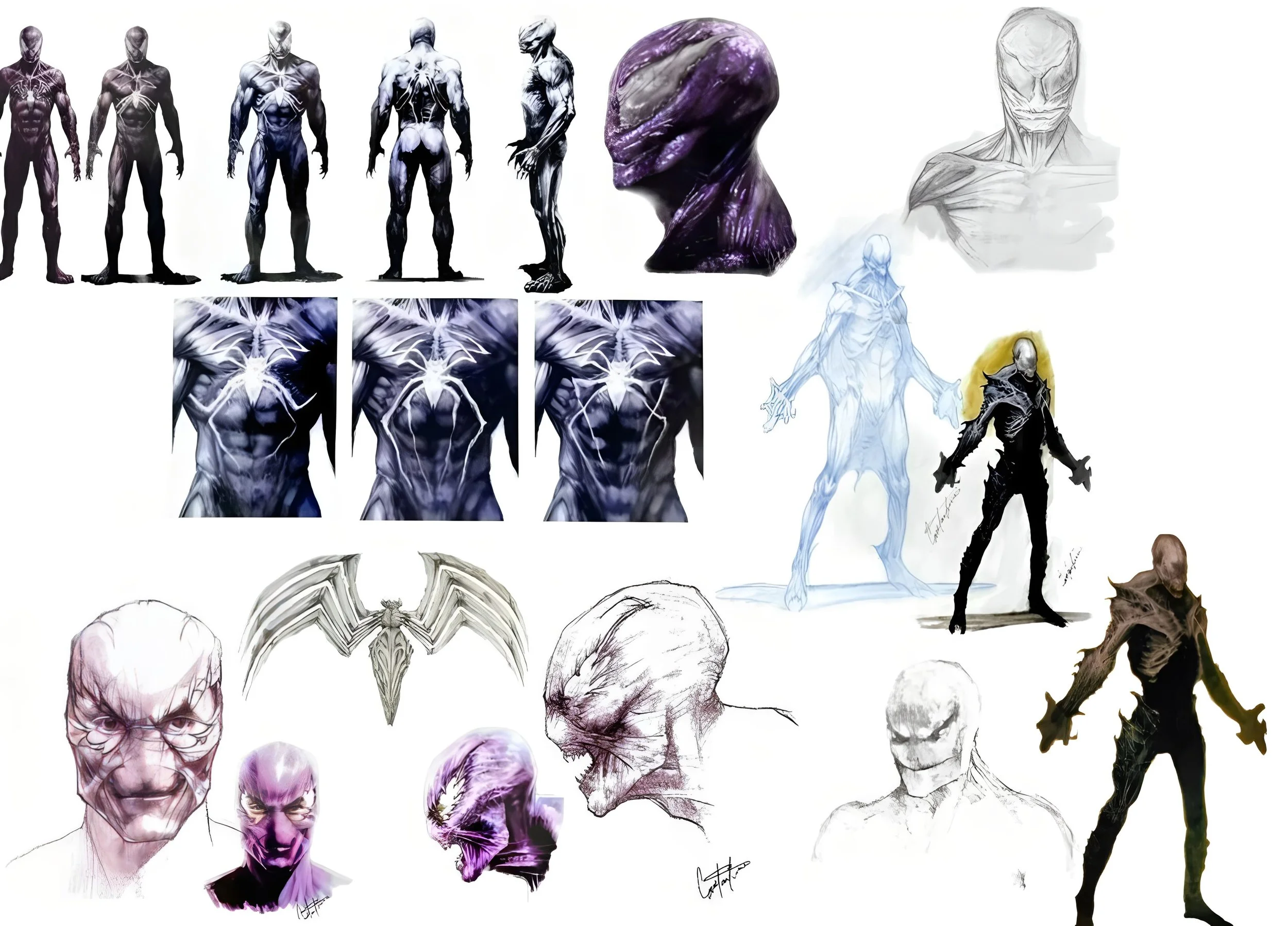 Early Venom Concept Art For Sam Raimi's SPIDER-MAN 3 — GeekTyrant