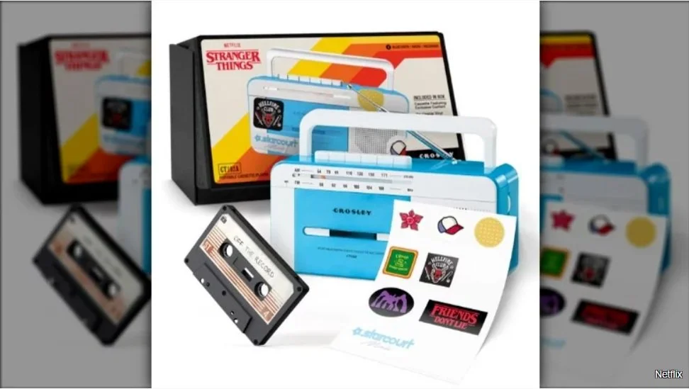 STRANGER THINGS Retro Cassette Player Reveals Secret Sneak Peek at ...