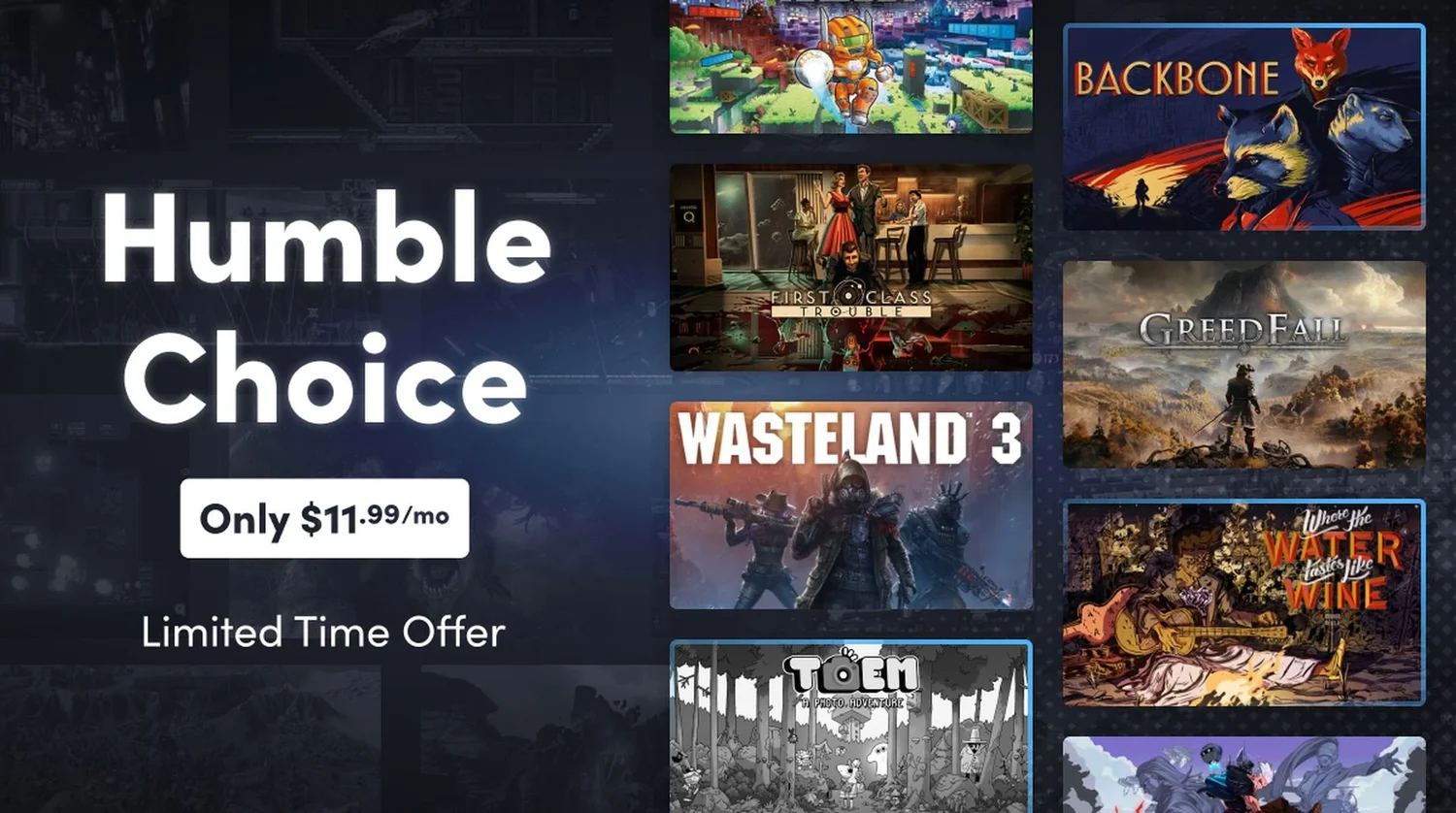 Subscribe to Humble Choice in December to Get GREEDFALL and More While ...