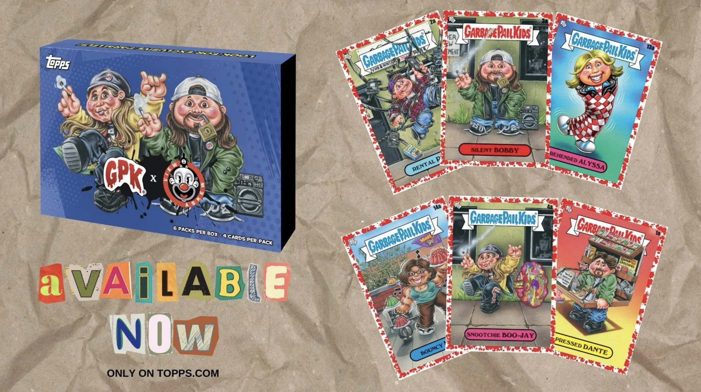 Kevin Smith Teams Up With GARBAGE PAIL KIDS For View Askew-Themed Cards ...
