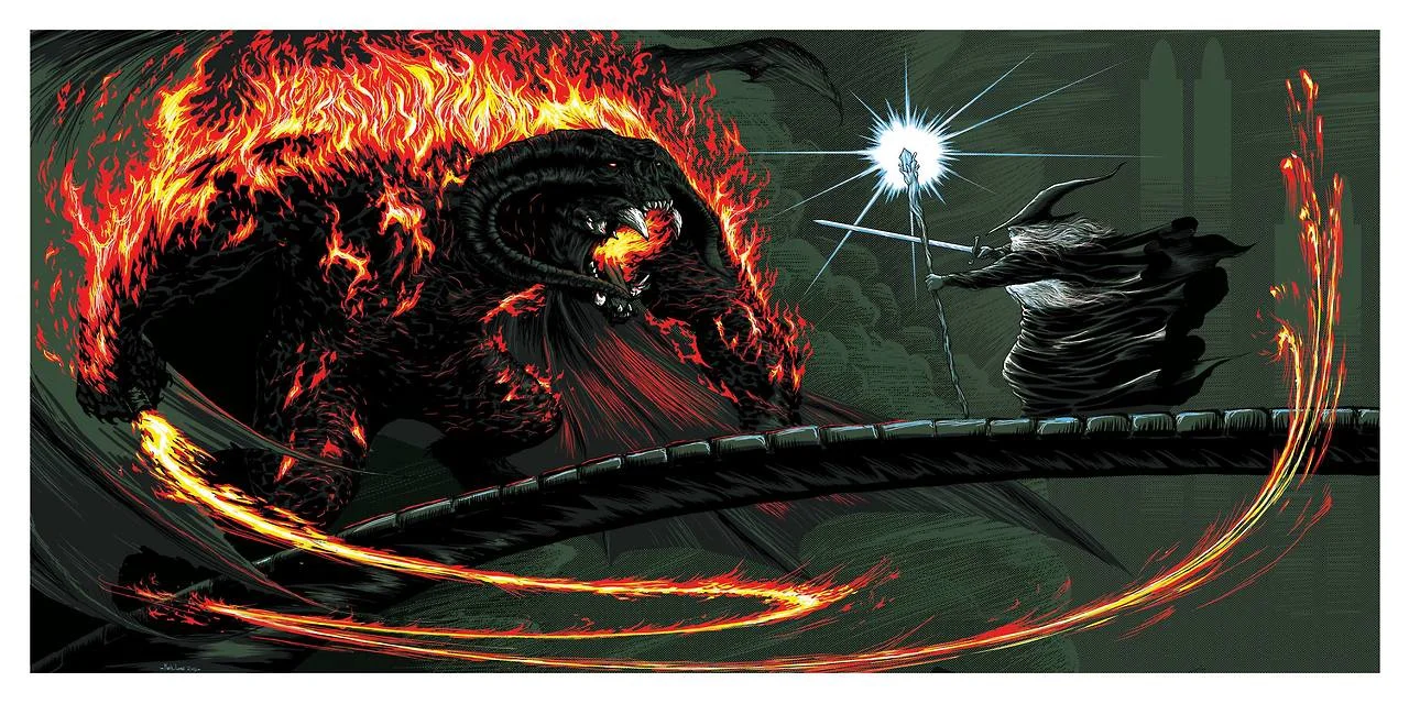 Incredible LOTR Balrog Art — GeekTyrant