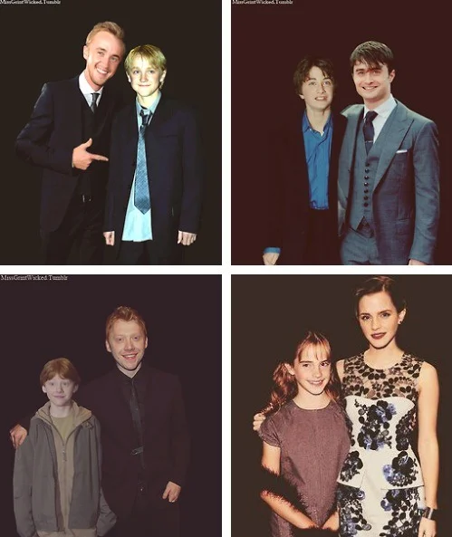 Harry Potter Stars - First and Last Movie Premiere Comparison Photos ...
