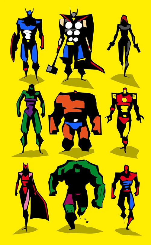Cool, Unique Superhero Character Art from Bunka — GeekTyrant