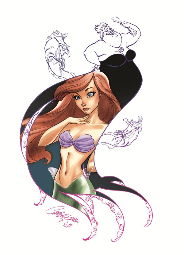 Disney Princess And Villain Art Series By J Scott Campbell — Geektyrant