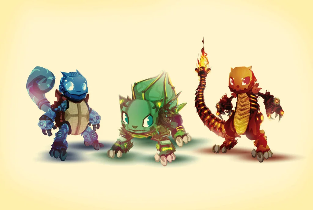 Choose Your Robotic Starter in This Pokeart by Justin Currie — GeekTyrant
