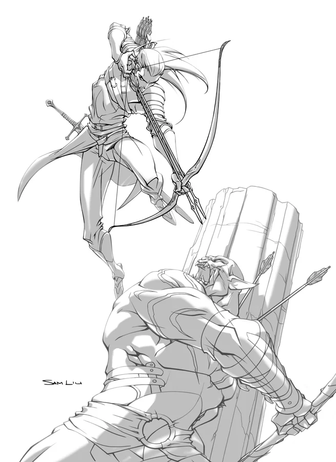 Awesome Middle Earth Art - Legolas vs Azog — GeekTyrant