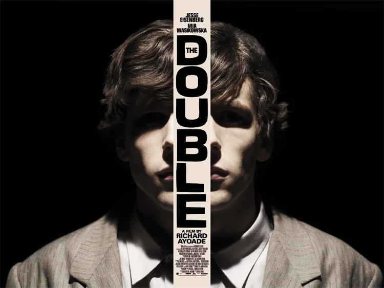 Posters for THE DOUBLE with Jesse Eisenberg and Mia Wasikowska — GeekTyrant