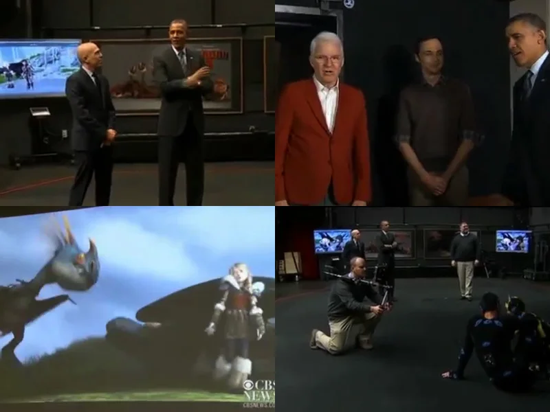 Video of President Obama and Mo-Cap Demo at DreamWorks Animation ...