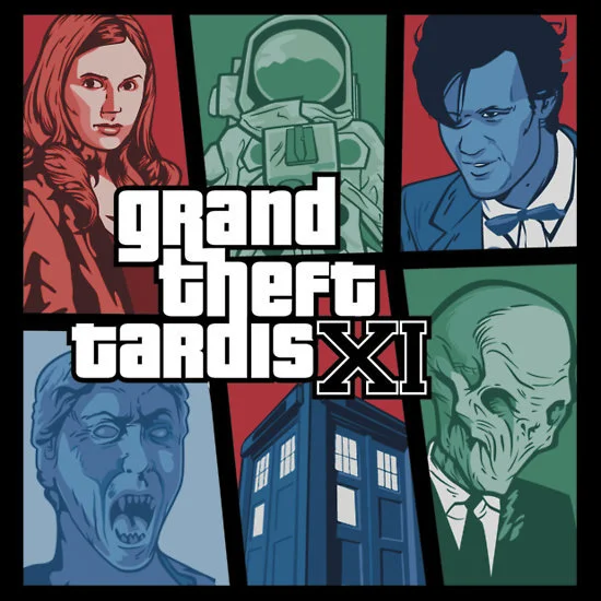 Grand Theft TARDIS XI T-Shirt Art — GeekTyrant