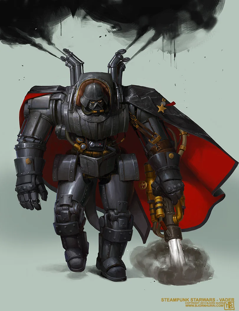 Steampunk STAR WARS - Darth Vader Character Art — GeekTyrant